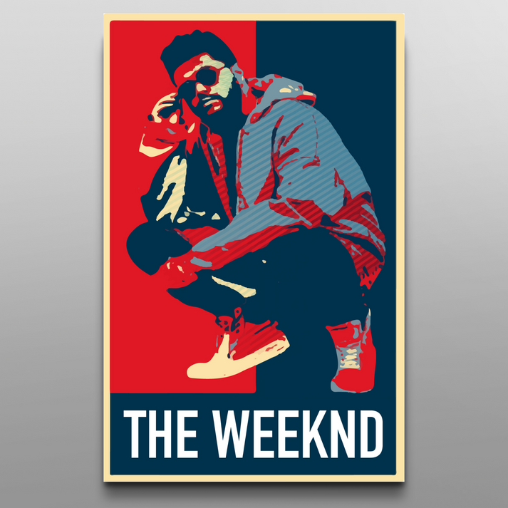 The Weeknd Presidential Campaign Poster | Premium Wall Art and Home ...